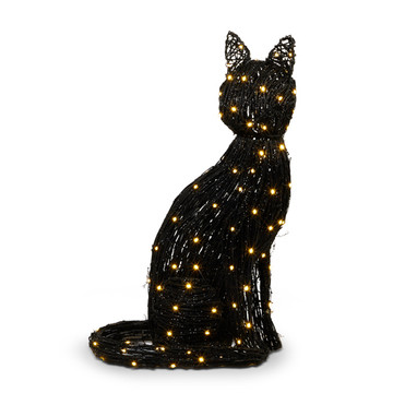 Raz 33" LED Lighted Black Cat Halloween Decoration | Raz Imports | Raz ...