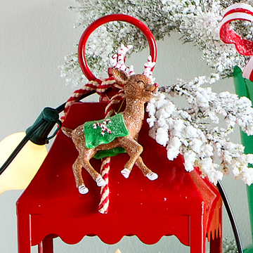 Raz 4.75" Peppermint the Reindeer Christmas Ornament | Raz Imports ...