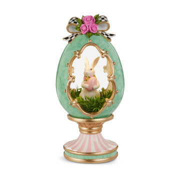 Raz 12" Animated Bunny in Lighted Egg Easter Decoration | Raz Imports ...