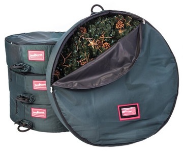 Treekeeper 36" Foam Lined Wreath Keeper with Removable Handle ...