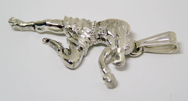 NEW Silver Muay Thai Boxing pendant STRIKE LOGO DEFENSIVE with 20" LINK ...