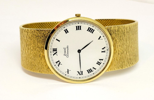 Mens Solid 18k Yellow Gold PIAGET Automatic Watch Ref 12212 Cal 12PI ...