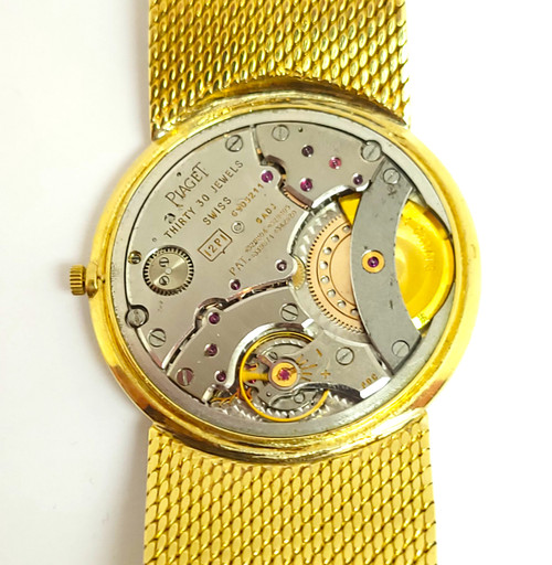 Mens Solid 18k Yellow Gold PIAGET Automatic Watch Ref 12212 Cal 12PI ...