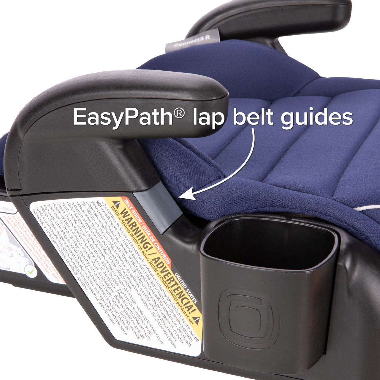 Connect3® R Backless Booster (No Latch), Pack of 2