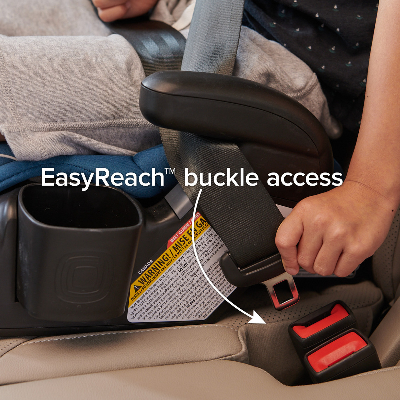 Connect3® R 2-in-1 High-Back Booster (No Latch)