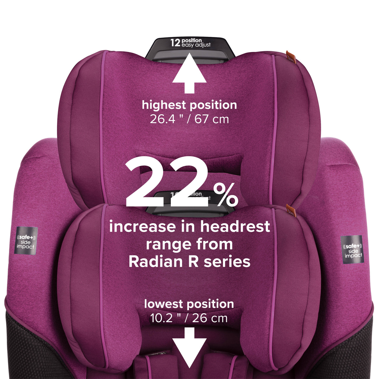 Diono Radian 3QX 4-in-1 Rear & Forward Facing Convertible Car Seat for ...