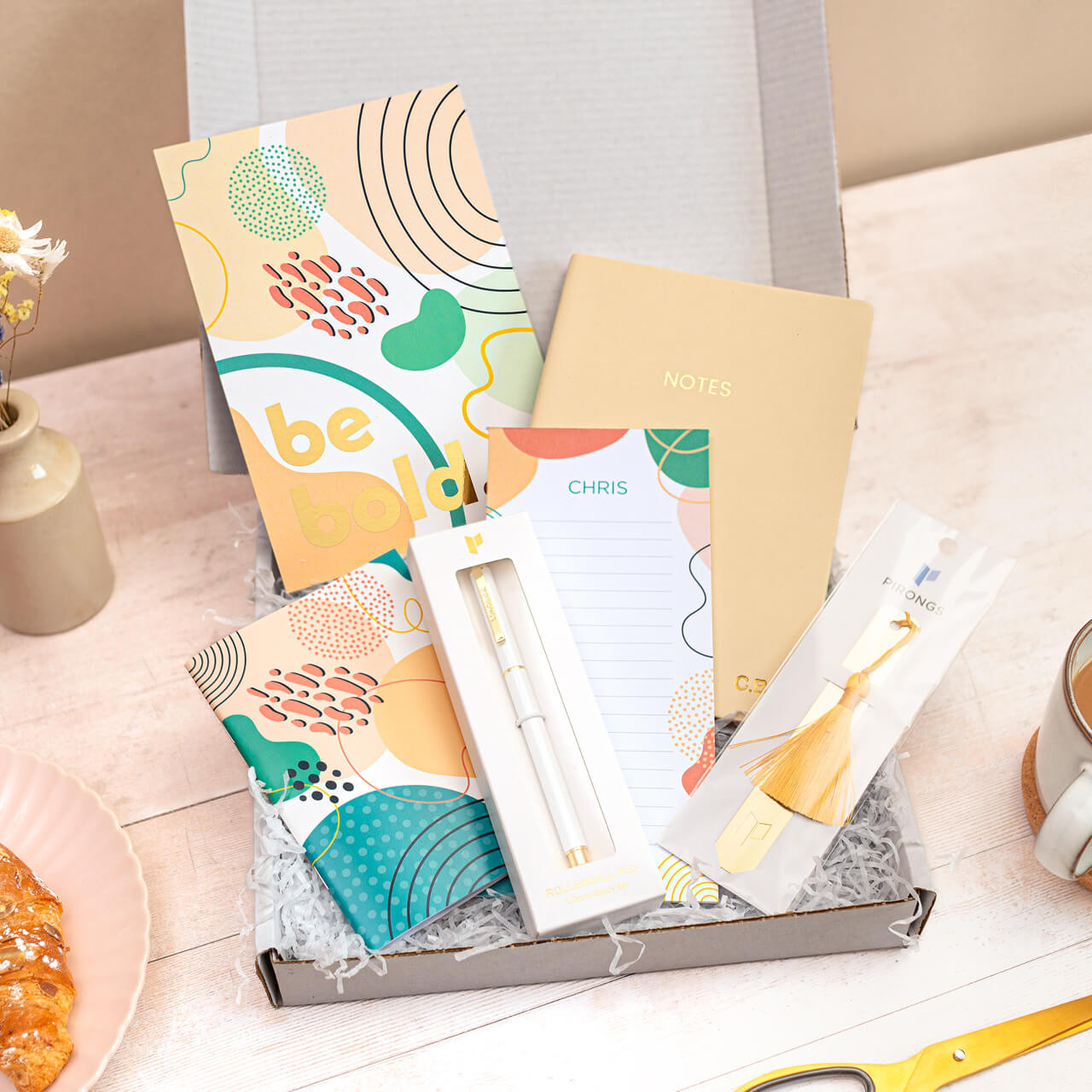 Floating Forms Stationery Box – Modern & Minimalist