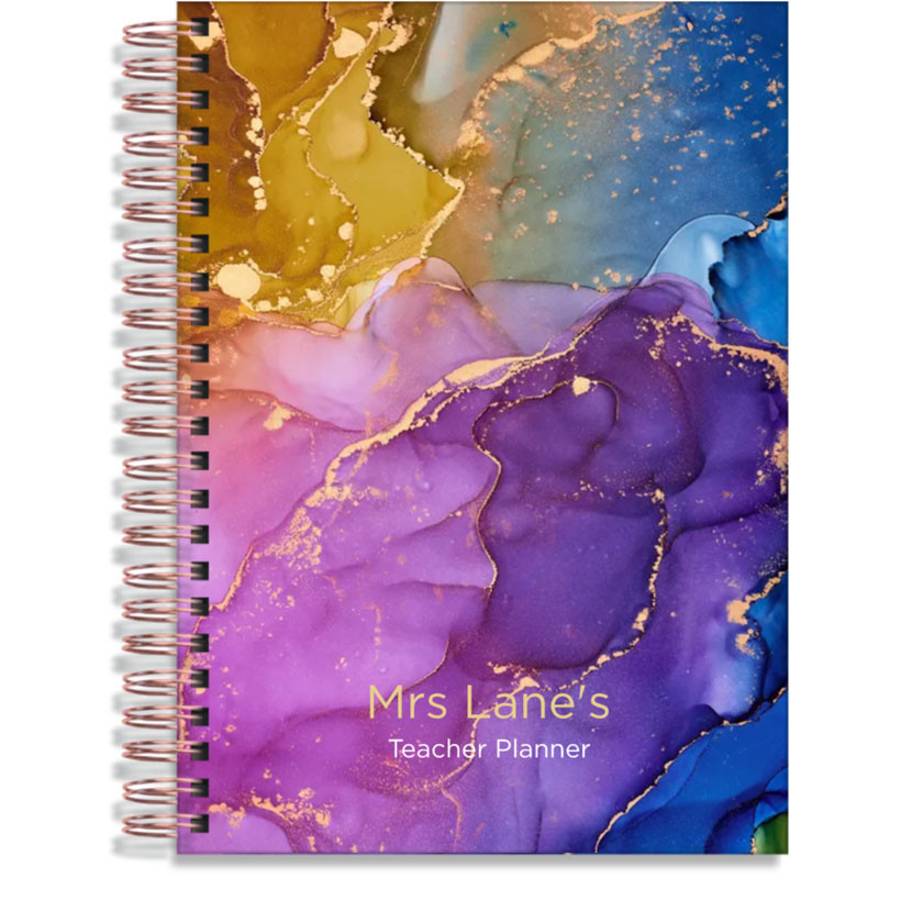 Coloured Marble Teacher Planner Collection | Pirongs