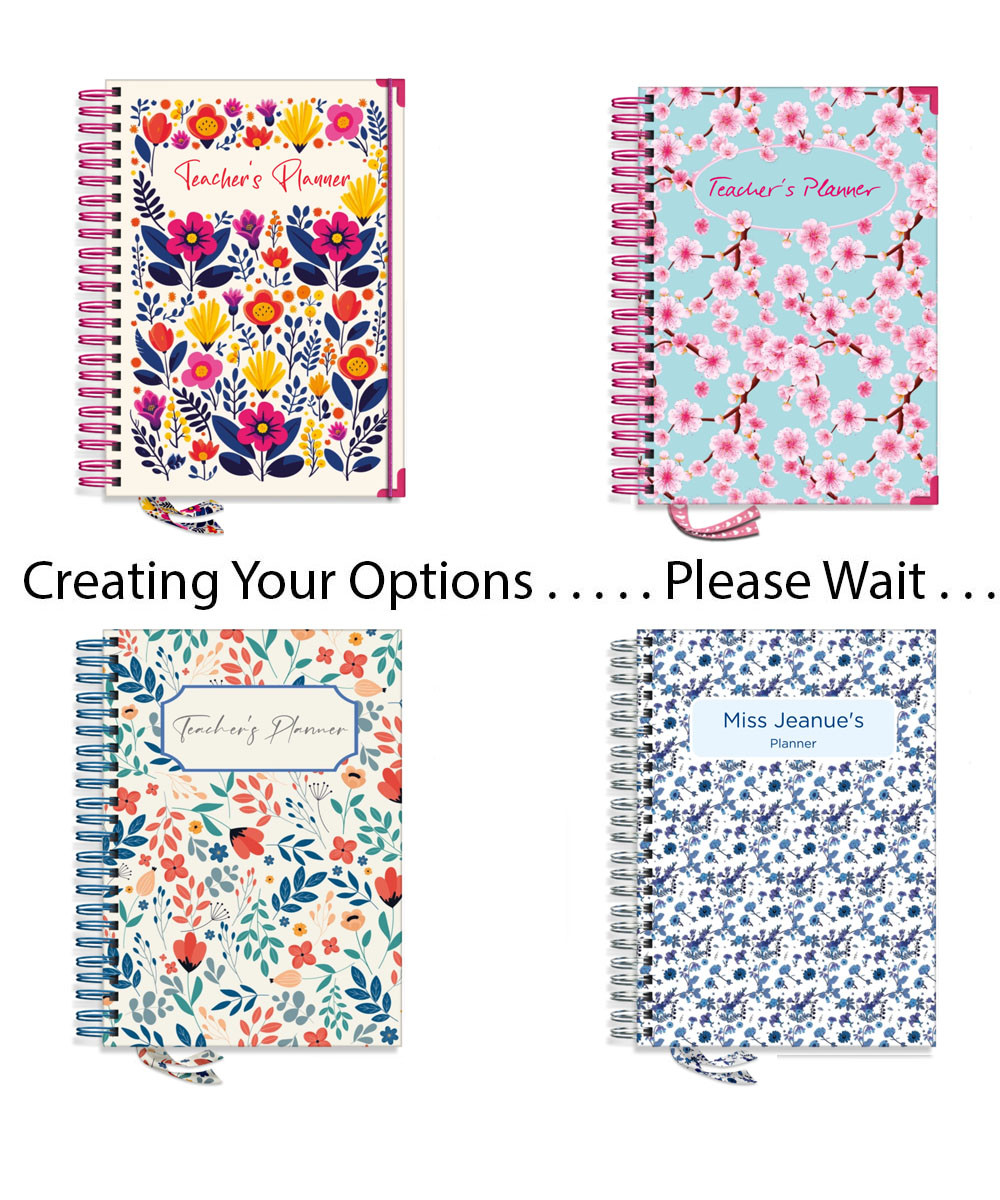 Designer Teacher Planners - Floral Favourites - Pirongs