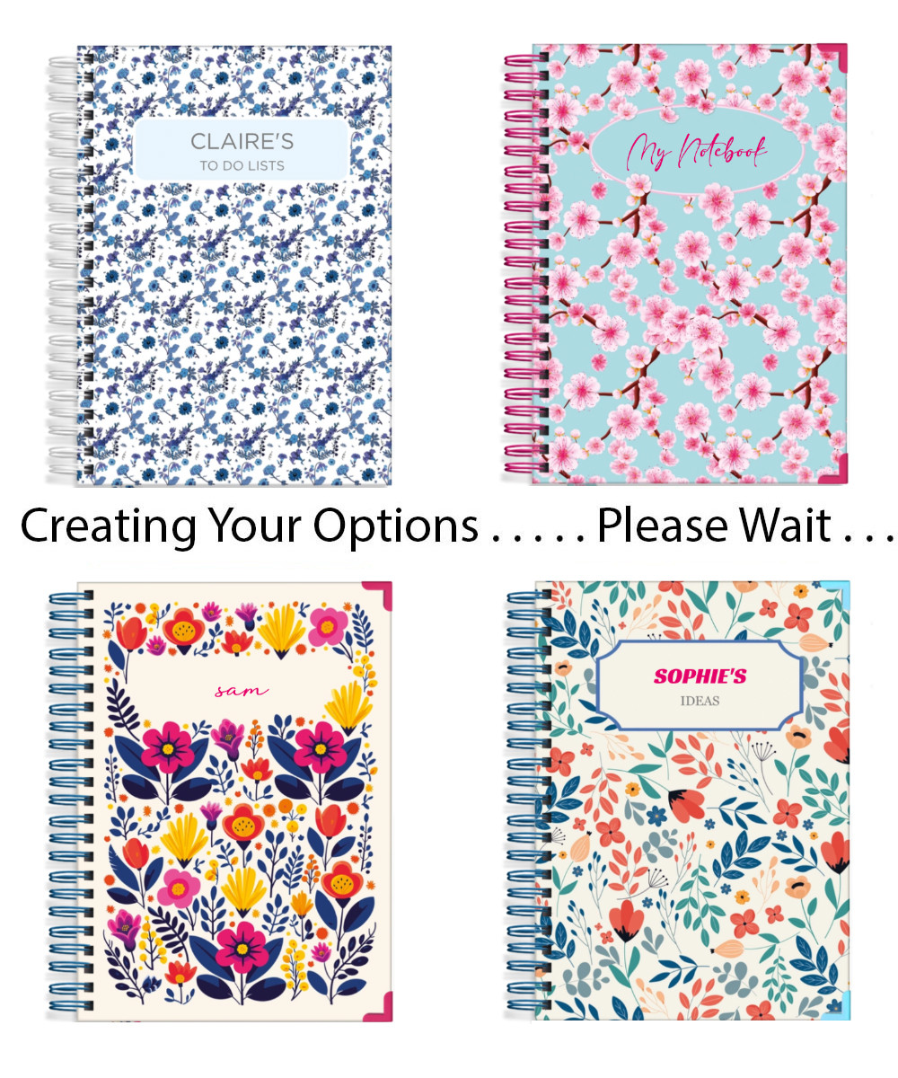 Floral Favourites Notebook – Personalised Stationery