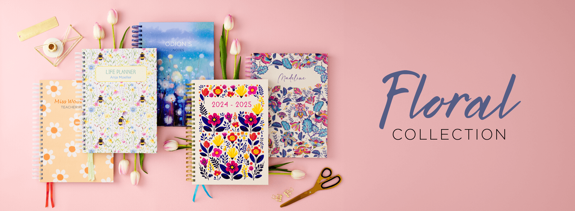 Floral Collection | Teacher Planners | Notebooks | Academic Diaries