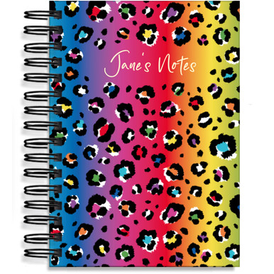 Leopard Print Notebook – Personalised & Flexible
