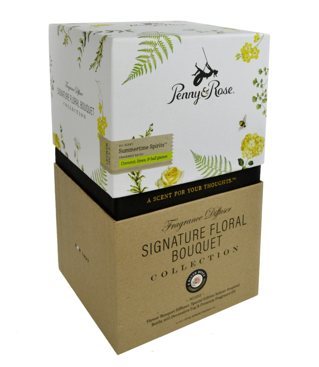 Signature Floral Diffuser Set | Petite Pink Rose - Kettey's Beauty LLC