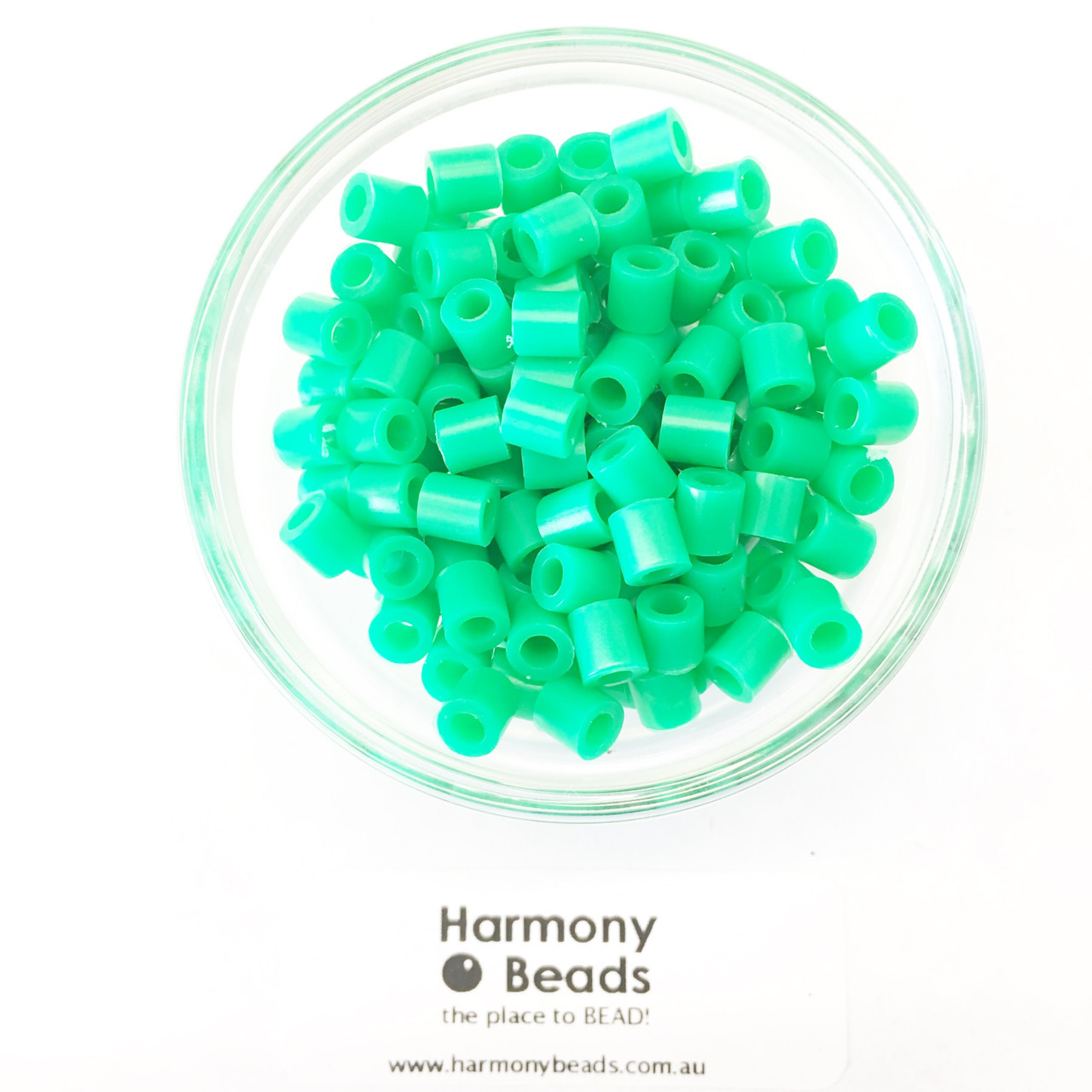 FUZE Beads Iron-Fuse Melty Plastic Tube Beads 5mm OPAQUE GREEN [10 ...