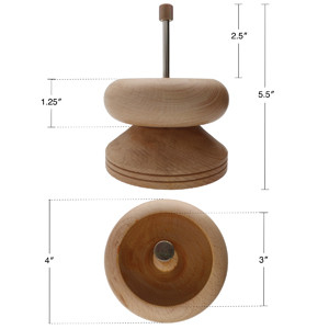 BeadSmith Mini Wooden Spin & String / Bead Spinner stringing tool ...
