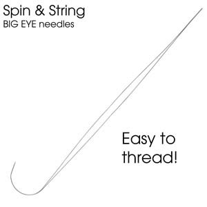 BeadSmith Spin & String / Bead Big Eye Spinner stringing Needles [2pcs ...