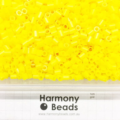 FUZE Beads Iron-Fuse Melty Plastic Tube Beads 5mm OPAQUE GOLD YELLOW ...
