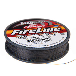 FireLine Beading Thread Smoke Grey, 10 lb 50YD (45 metres) - Harmony ...