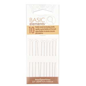 Flexible Twisted Wire Needles, Heavy [10 pcs] - Harmony Beads Online