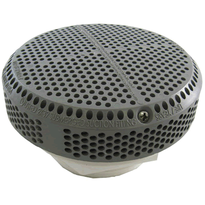 Waterway SUCTION FITTING: 5" SUPER HI FLO SPC-3 GREY 640-3587V / 4-15 ...