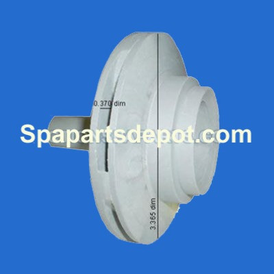 Vico Ultrajet Pump Impeller Ultima II Spa Pump 1212241 - Spa Parts Depot