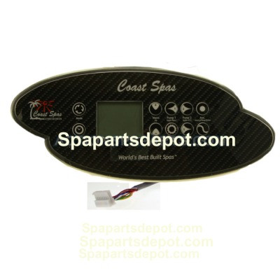 Coast Spas Control Panel, TSC46 W/Carbon Fiber CC5 Part # 0200-008009 ...