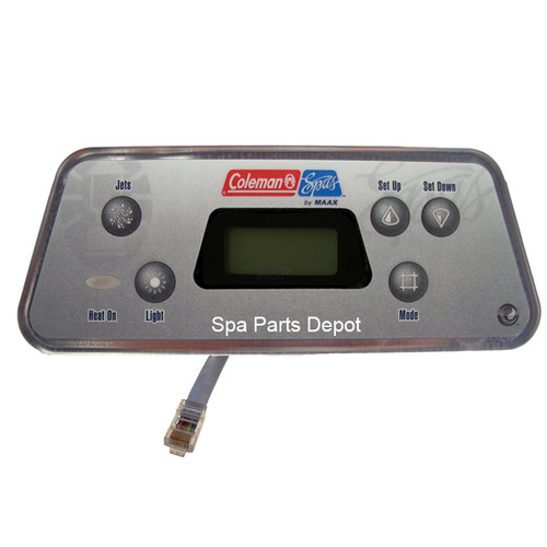 Coleman Spa Control Panel, 5 Button, Serial Deluxe, C430 - Spa Parts Depot