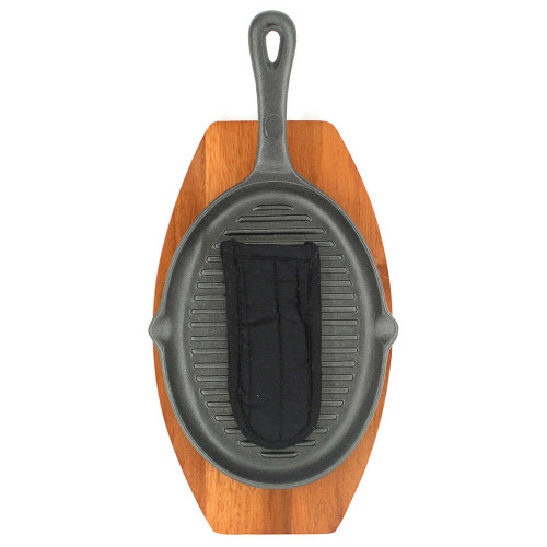 Cast Iron Fajita Platter Set - Spa Parts Depot