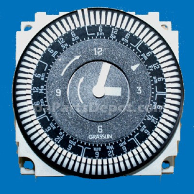 GRASSLIN TIME CLOCK:B/W 110V 15 AMP 60 HZ 7 DAY 5 LUG, Part # 3-40-0007 ...