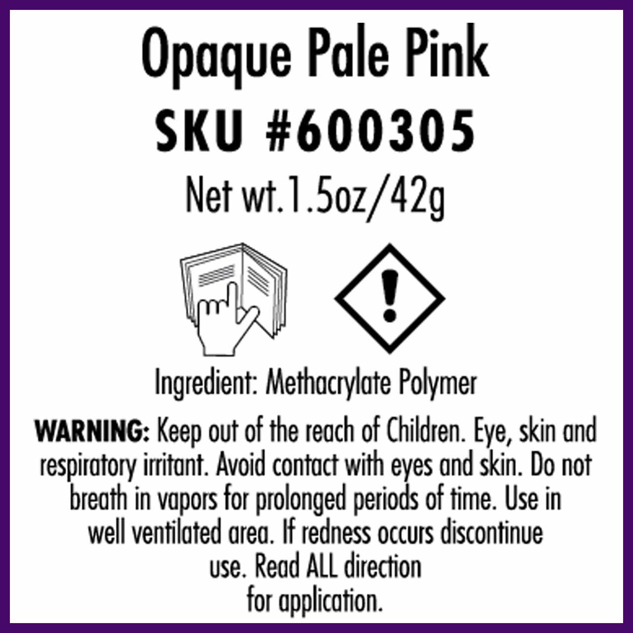 Opaque Pale Pink 1.5 oz/42 g - Extreme Custom Dip Color