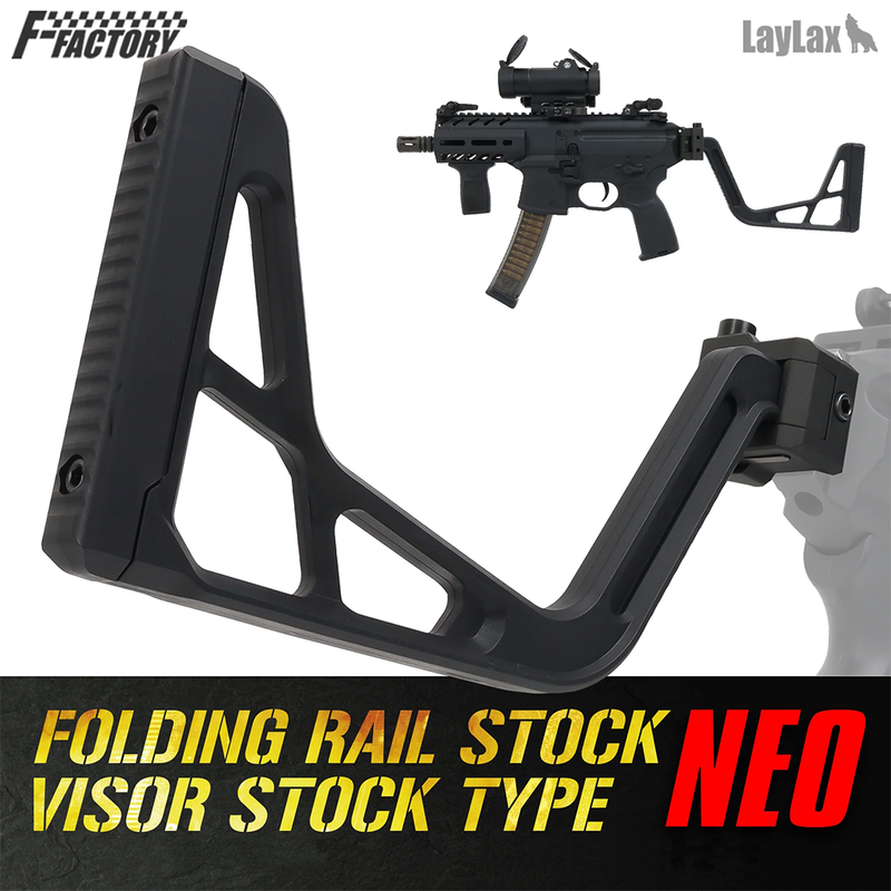 First Factory Folding Rail Visor Stock NEO - The Cage Airsoft
