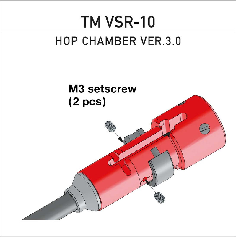 lambda TM VSR-10 Hop Chamber M3 Setscrew (2pcs) - The Cage Airsoft