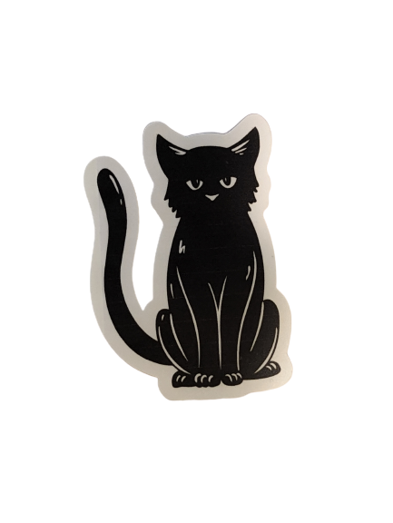 Black Cat Sticker | Sticker - Prana Blessings Metaphysical Shop