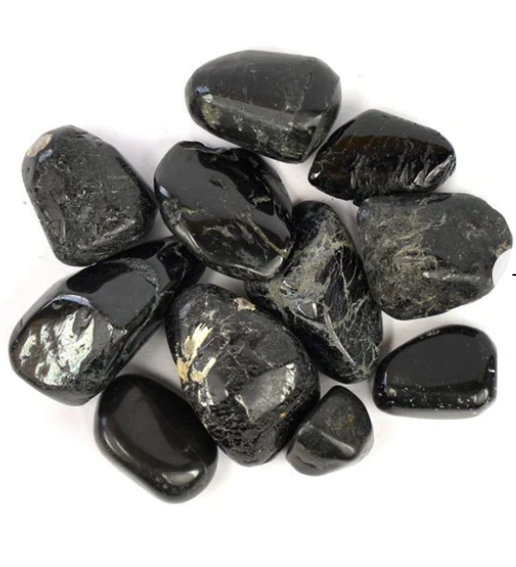 Black Tourmaline Tumbled | Protection | Shaman Stone - Prana Blessings ...