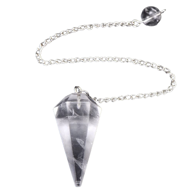 Clear Crystal Quartz Pendulum | Specific Healing - Prana Blessings Metaphysical Shop