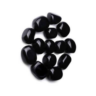 Black Obsidian Tumbled Stones | Protection - Prana Blessings ...