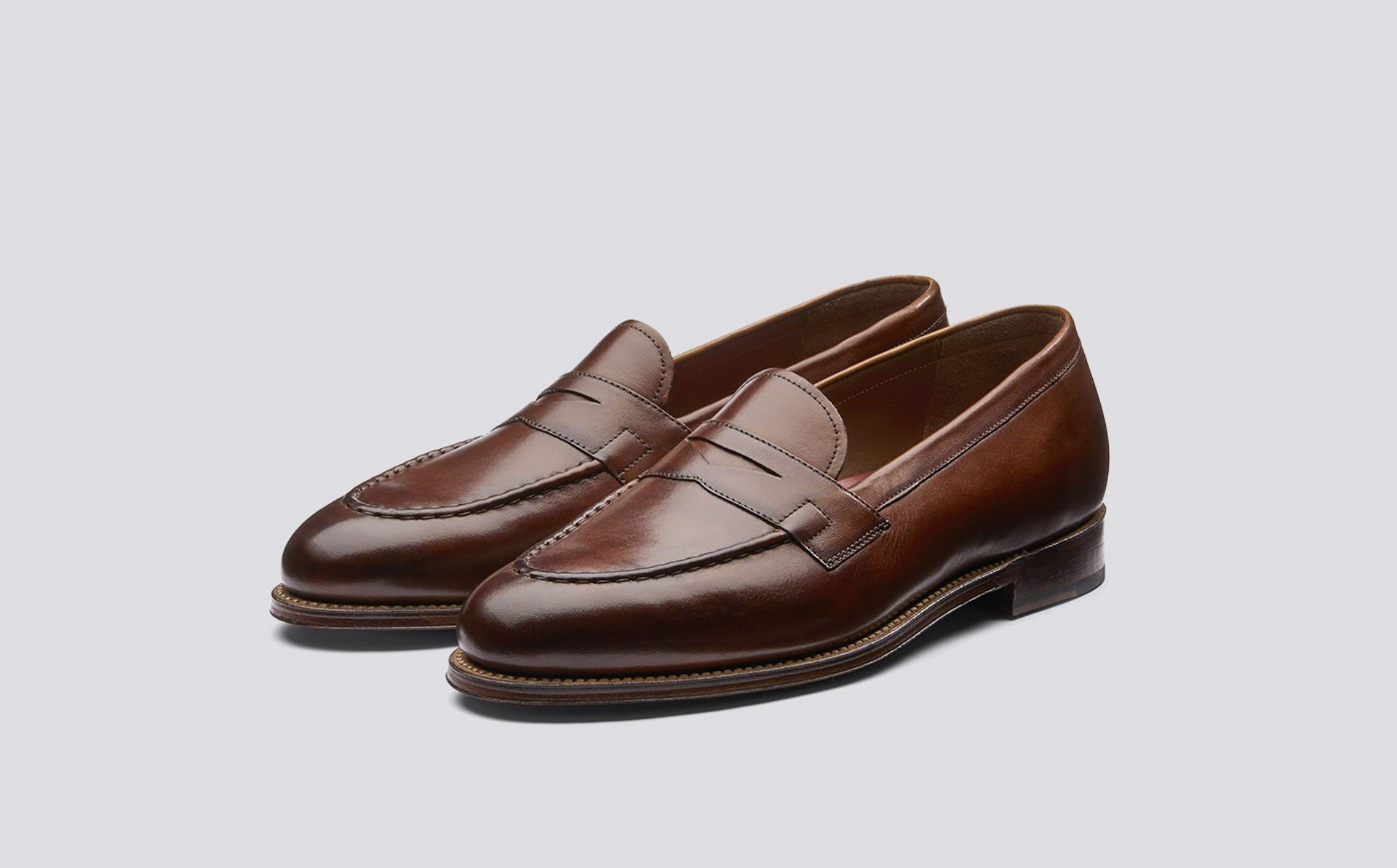 Lloyd Black Loafers For Men With Leather Sole Grenson Shoes