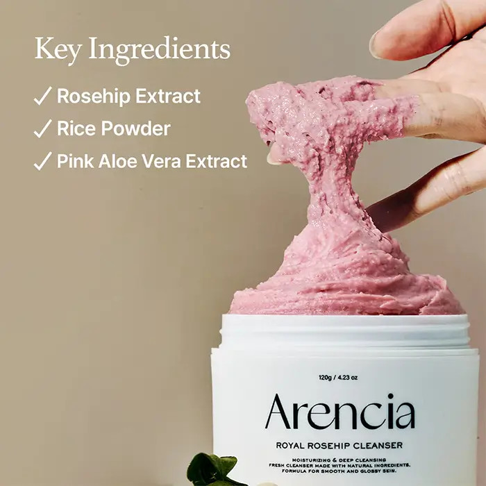 ARENCIA Fresh Royal Rosehip Mochi Cleanser 120g | Melon + Starfish