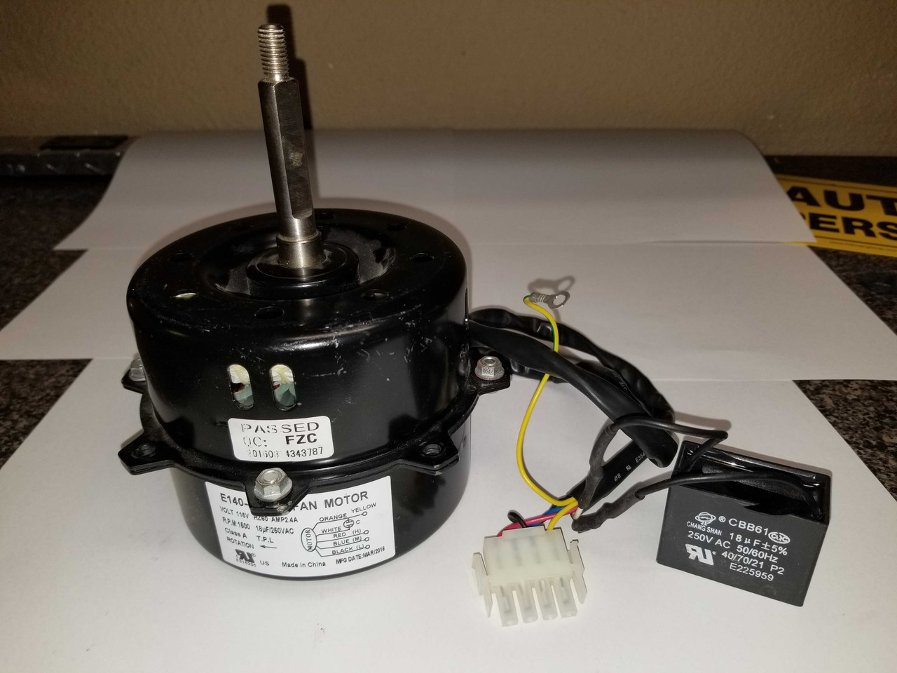 Motor For Hessaire Mc37m 2019 And Before 6037051 Indoor Comfort Supply