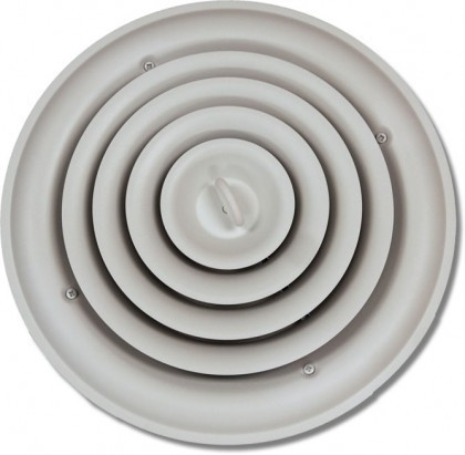 Registers, Vents, and Air Grilles - Register - Round - Ceiling - Indoor ...