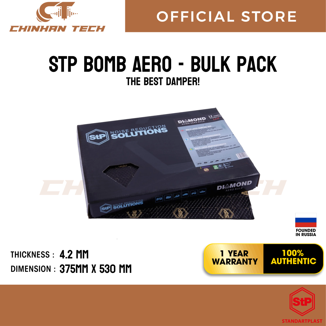 STP BOMB AERO 4.2mm vibration-damping and sound-proofing material [1 Box]