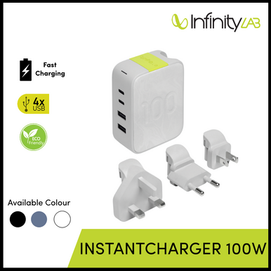 InfinityLab InstantCharger 100W 4 USB Ultra-powerful USB-C and USB-A ...