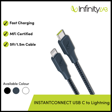 InfinityLab InstantConnect USB-C To Lightning 20W PD fast charging ...