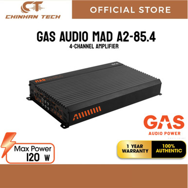 GAS AUDIO MAX ASB1-8 MAX-series Level 1 Amplified Subwoofer 8"