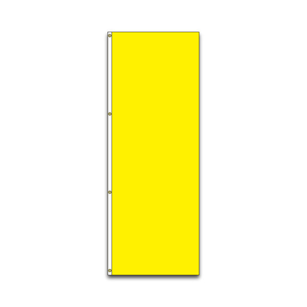 Solid Color Flag - 3'x8' - Lemon Yellow - DBD Sign Solutions