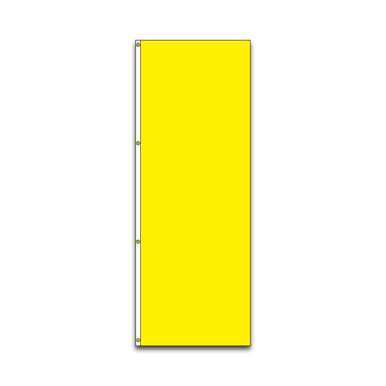 Solid Color Flag - 3'x8' - Lemon Yellow - DBD Sign Solutions