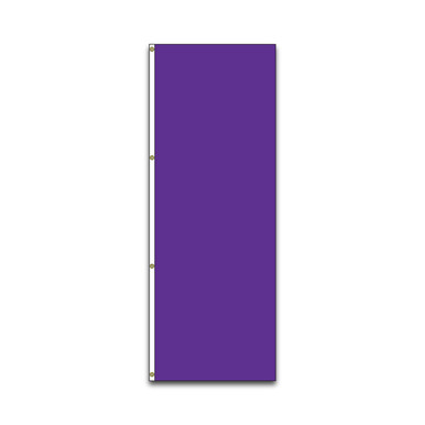 Solid Color Flag - 3'x8' - Purple - DBD Sign Solutions