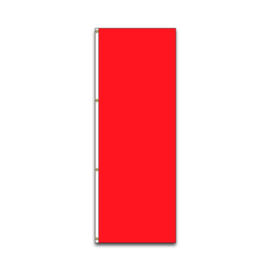 Solid Color Flag - 3'x8' - Red - DBD Sign Solutions