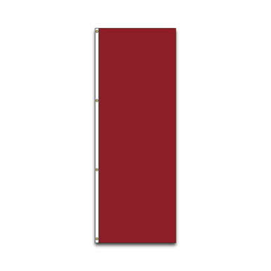 Solid Color Flag - 3'x8' - Burgundy - DBD Sign Solutions