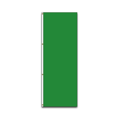 Solid Color Flag - 3'x8' - Green - DBD Sign Solutions